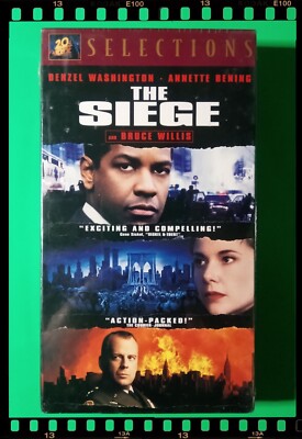 The Siege VHS, Sealed (Denzel Washington, Bruce Willis, Annette Bening ...