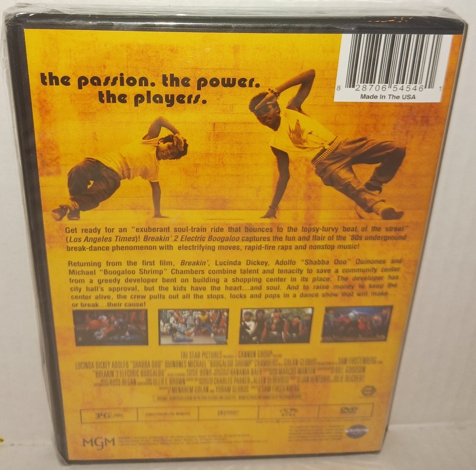 Breakin 2 Electric Boogaloo DVD NWT New 2021 MGM Break Dance | eBay