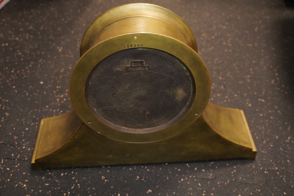 Brass Chelsea Ship's Bell Ship Mantel Maritime Clock The Upson Walton ...