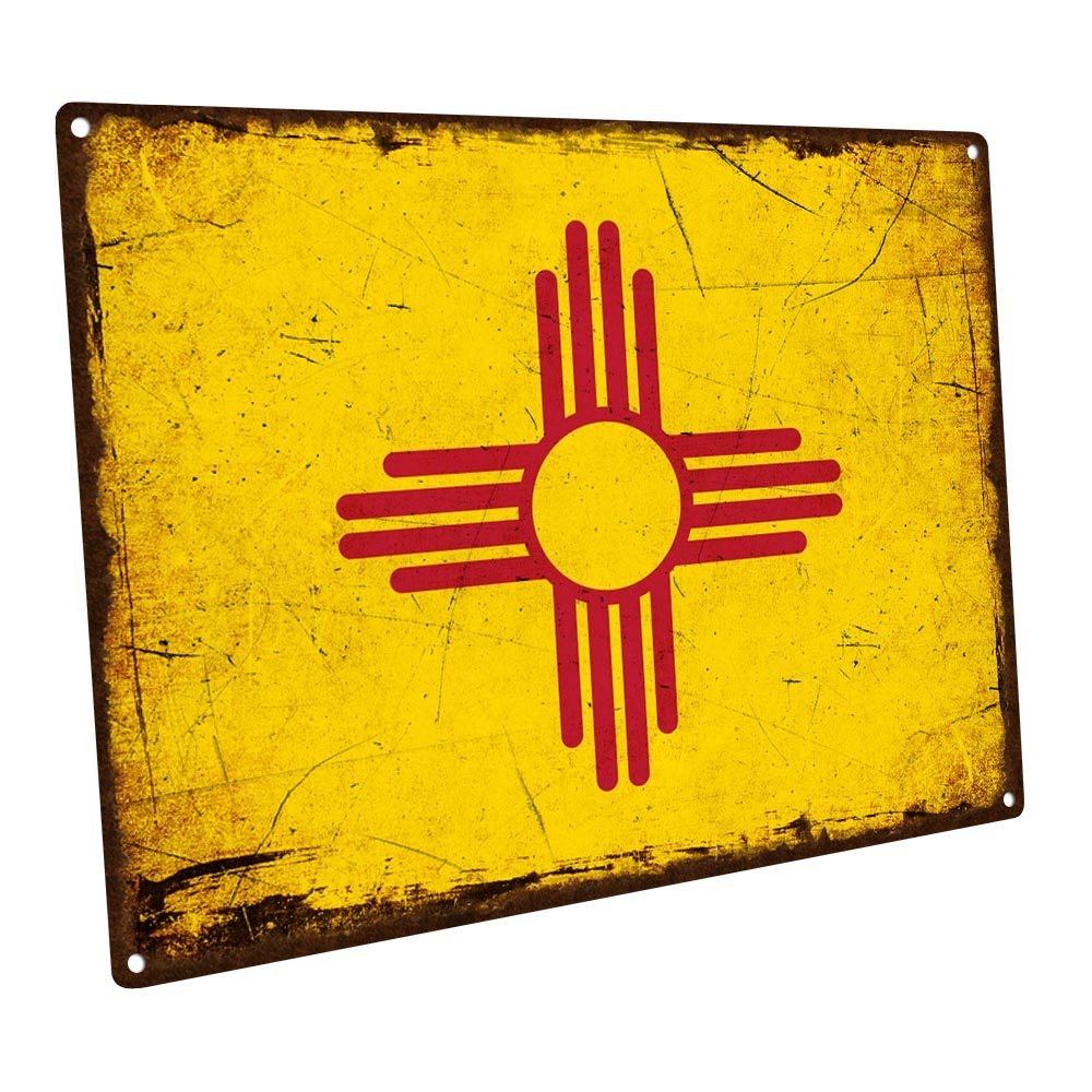 New Mexico State Flag Metal Sign Wall Decor For Home And Office EBay new-mexico-state-flag-metal-sign-wall-decor-for-home-and-office-ebay
