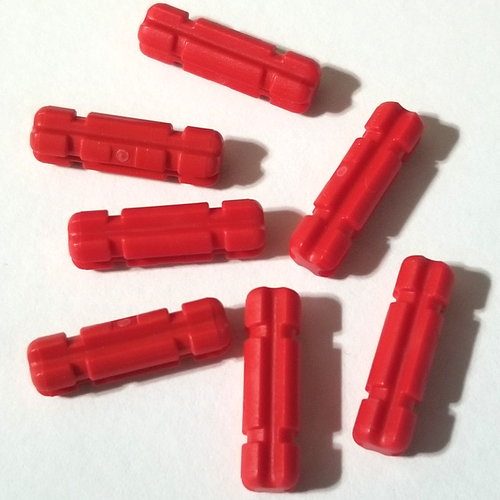 7X NEW LEGO 32062 Axle 2 with Grooves Red (7 Pieces) | eBay