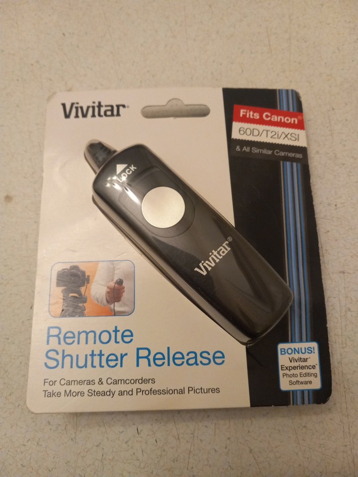 Vivitar Wired Remote Shutter Release for Canon Pentax Samsung DSLR ...