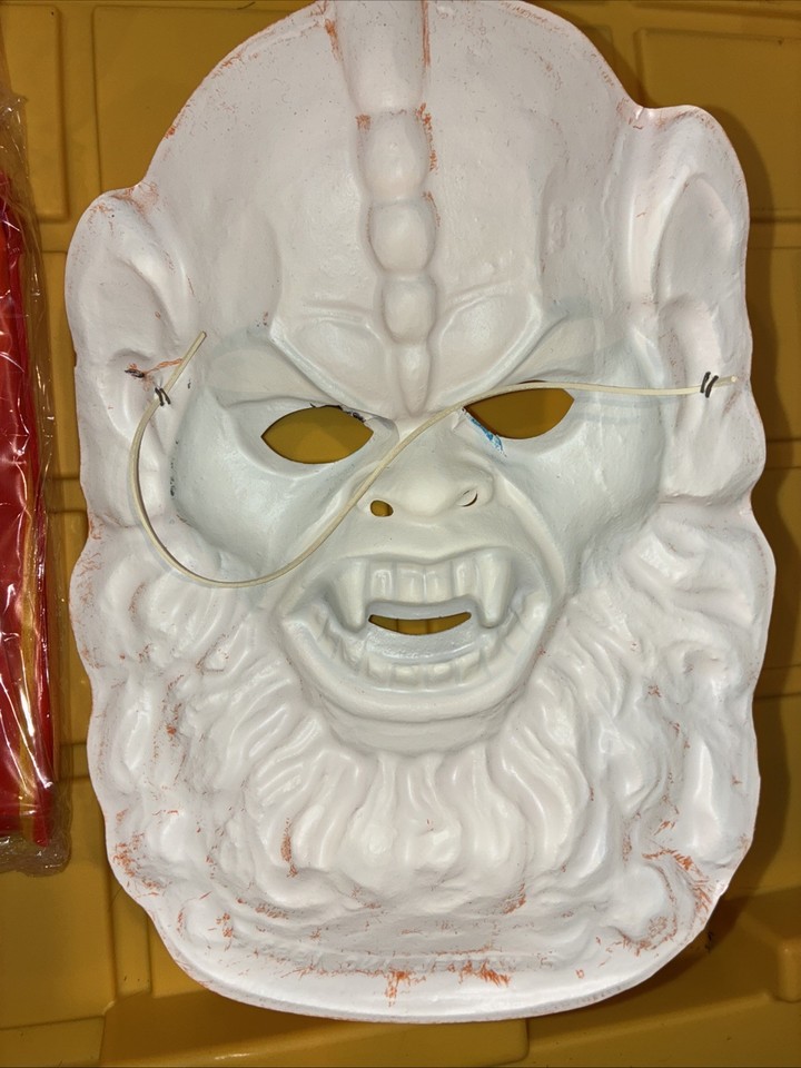 NOS 1983 Ben Cooper Masters of the Universe Beast-Man Costume Mask Box ...