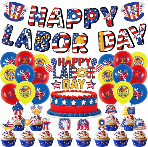 Labor Day Party Decorations, Labor Day Party Supplies, USA Patriotic ...