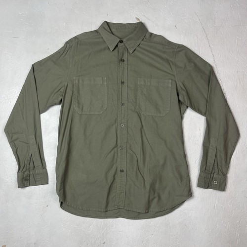 Mens Lybro By Nigel Cabourn Long Sleeve Button Up Shirt Green Size M ...