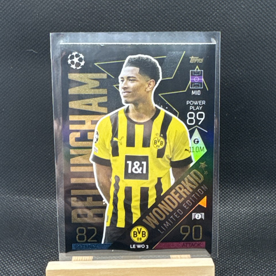2022-23 topps Match Attax UEFA CL Jude Bellingham LE WO3 Wonderkid Ltd ...