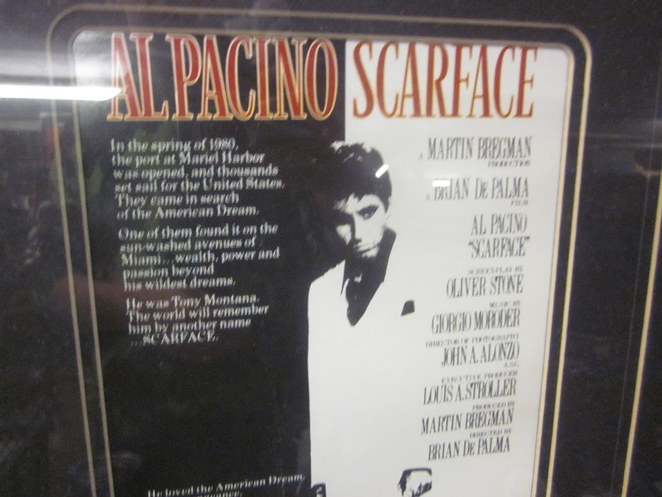 Al Pacino Scarface Framed Shadow Box 26.25" x 16.5" | eBay