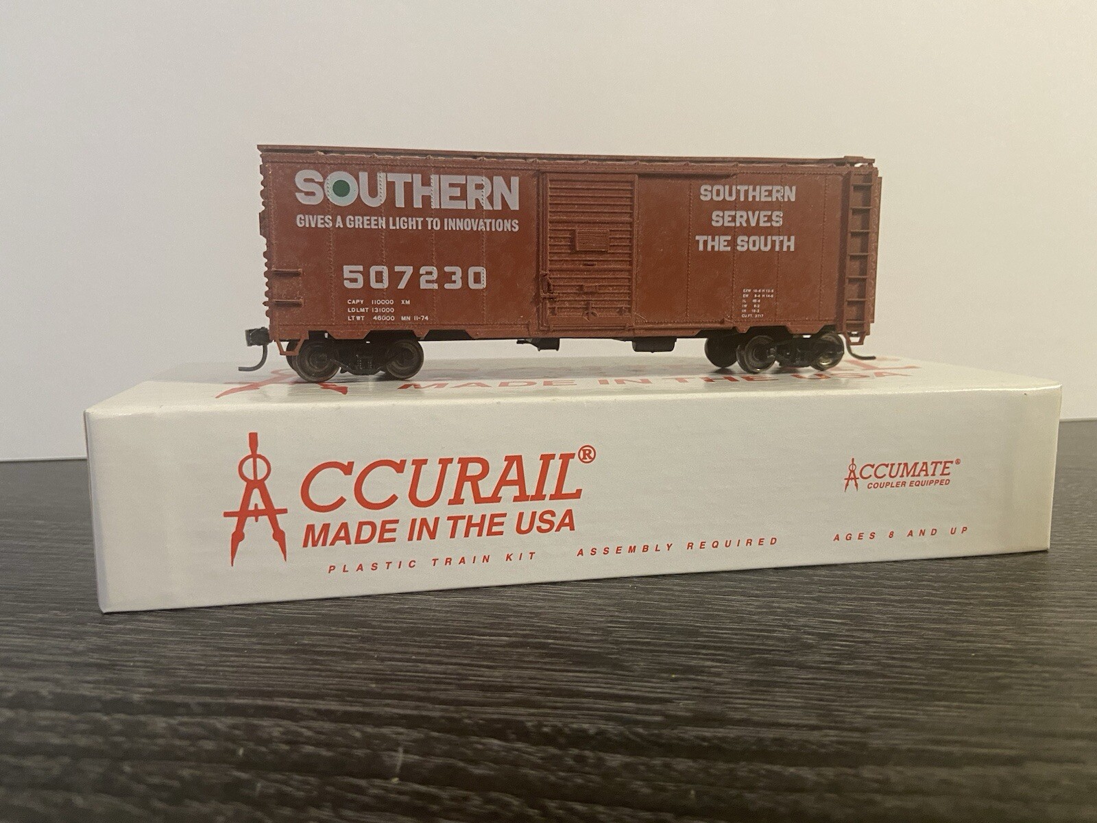 HO Scale Southern Railway 40’ Steel Boxcar SOU #507230 By Accurail FREE ...