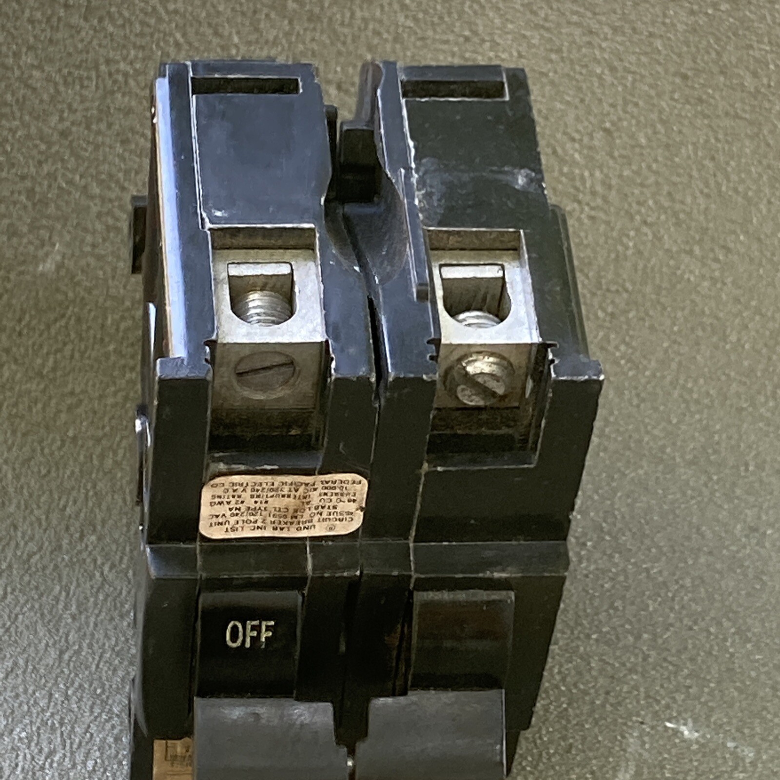 FPE NA270 - Federal Pacific NA 240V Stab-Lok Circuit Breaker 70 AMP 2 ...