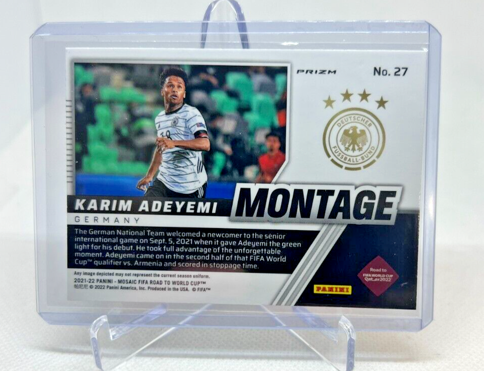 2021-22 Panini Mosaic FIFA World Cup - Montage KARIM ADEYEMI RC Silver ...