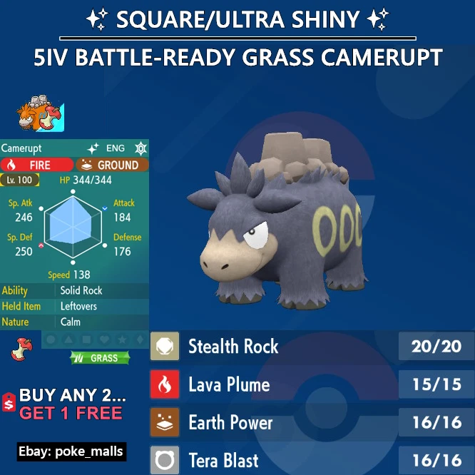 Shiny Camerupt Pixelmon