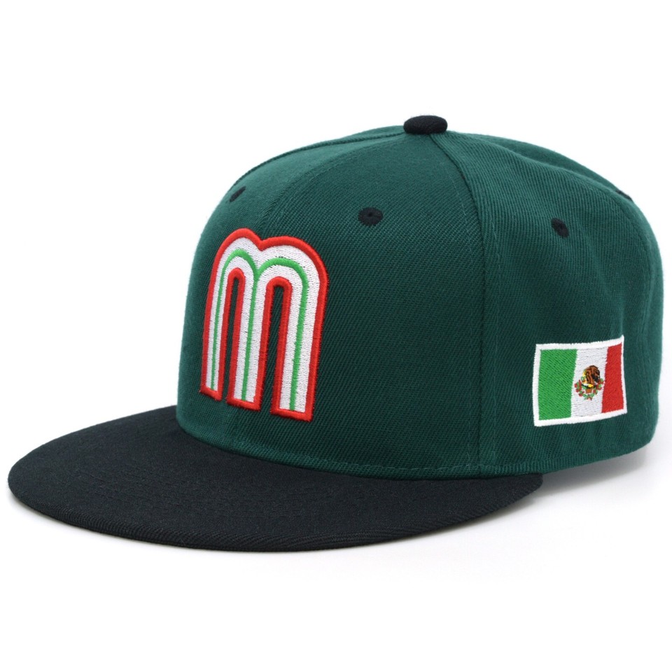 Mexico Snapback Hat Flag 3D M Embroidery Mexico Baseball Acrylic Cap ...