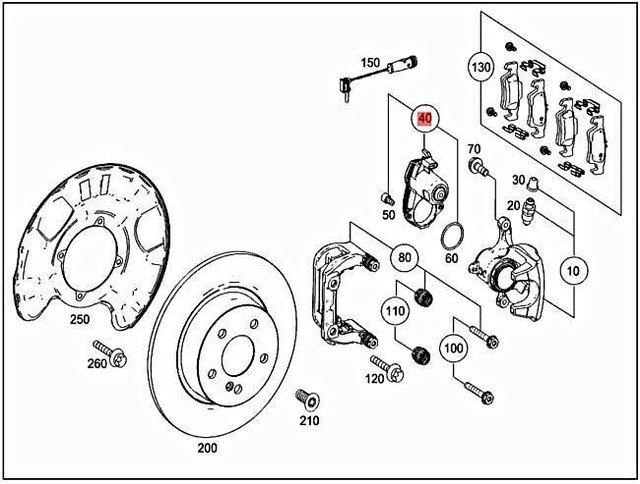 Genuine MERCEDES BENZ Parking Brake Actuator Ml W166 GLE C292 ...