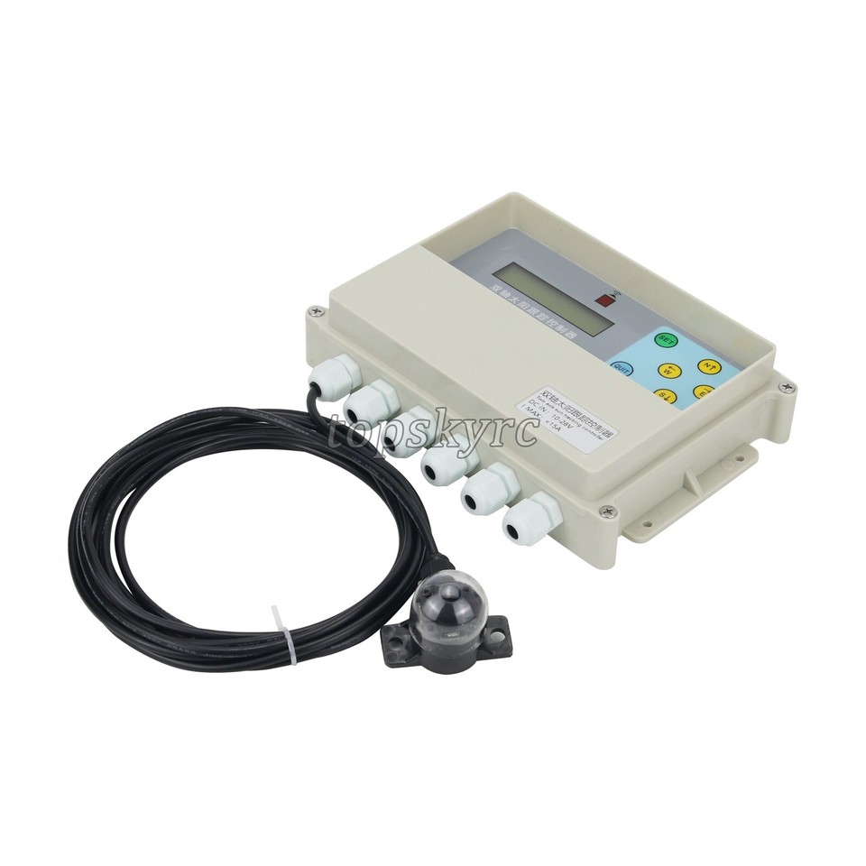 Dual Axis Automatic Solar Tracker Controller w/ Remote Control Wind ...