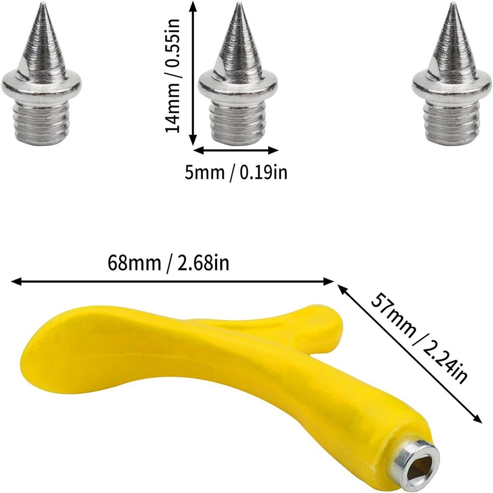 Stainless Steel Skid-Proof Spiked Nails Replacement For Running 7mm ...