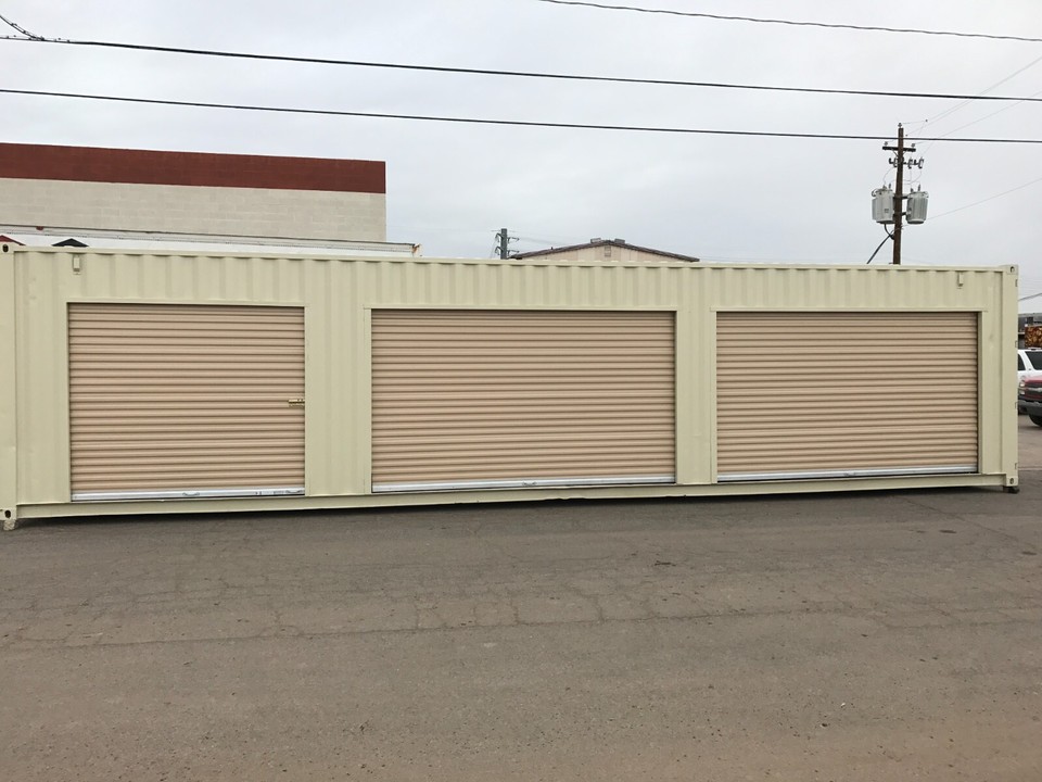 Portable Shipping Container Conex Storage building with two roll up ...