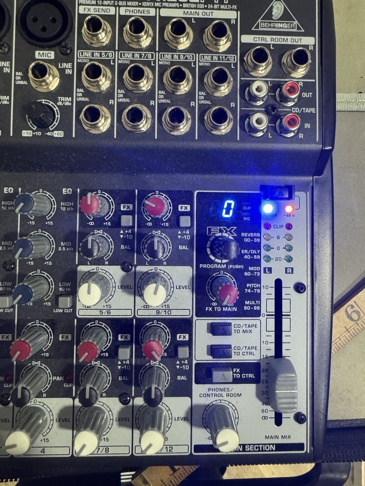 Behringer Xenyx 1202 FX mixer Working Spares Pleae Read | eBay