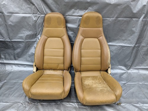1990-1993 Mazda Miata Mx5 Oem Left Right Tan Leather Seats Set NA ...