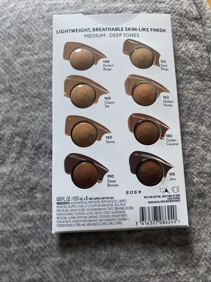 CoverGirl Clean Invisible Foundation, Medium- Deep Tones Samples | eBay