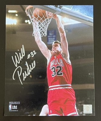 WILL PERDUE 8x10 Autograph 3-Peat Bulls Highland Mint Auto READ ...