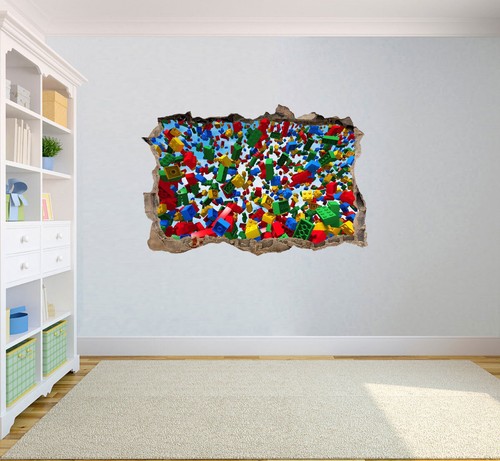 LEGO THERAPHY LEGO BRICKS VISUAL THERAPHY COLOURS WALL STICKER DECAL ...