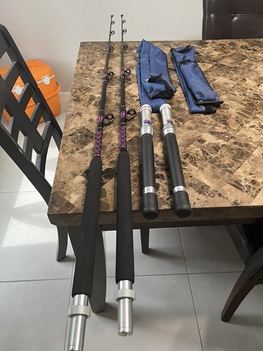 QUALITY CUSTOM FISHING RODS MED/ HEAVY BRAND NEW W/CASE, AUSTRALIAN ...