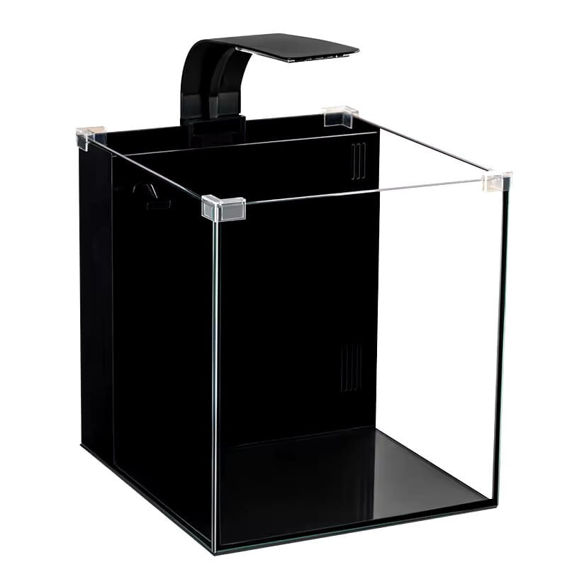 Glass Aquarium Kit 6 Gal Cube Fish Tank Filtration and LED Light + Free ...