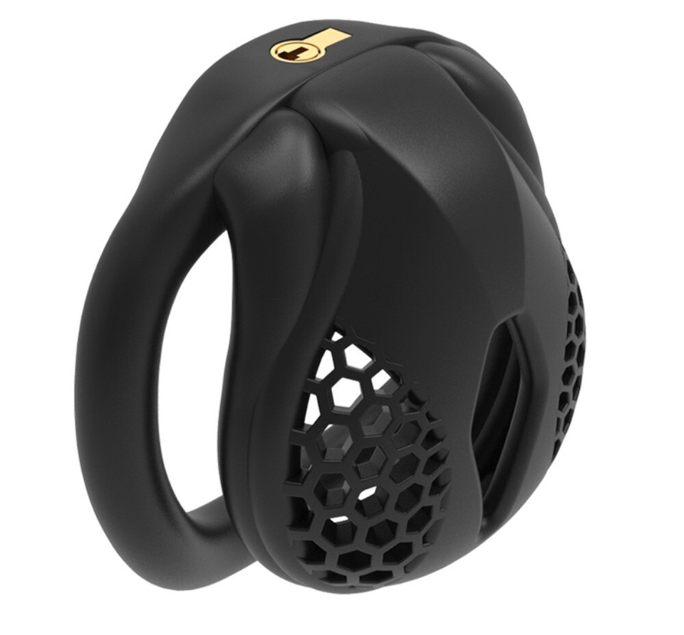 Resin Male Chastity Device Constraint Cage for Men Locking Belt with 4 ...