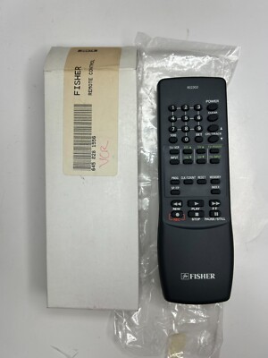 Fisher B22302 VCR Remote Control, Black - OEM NOS for FVH-E118 | eBay