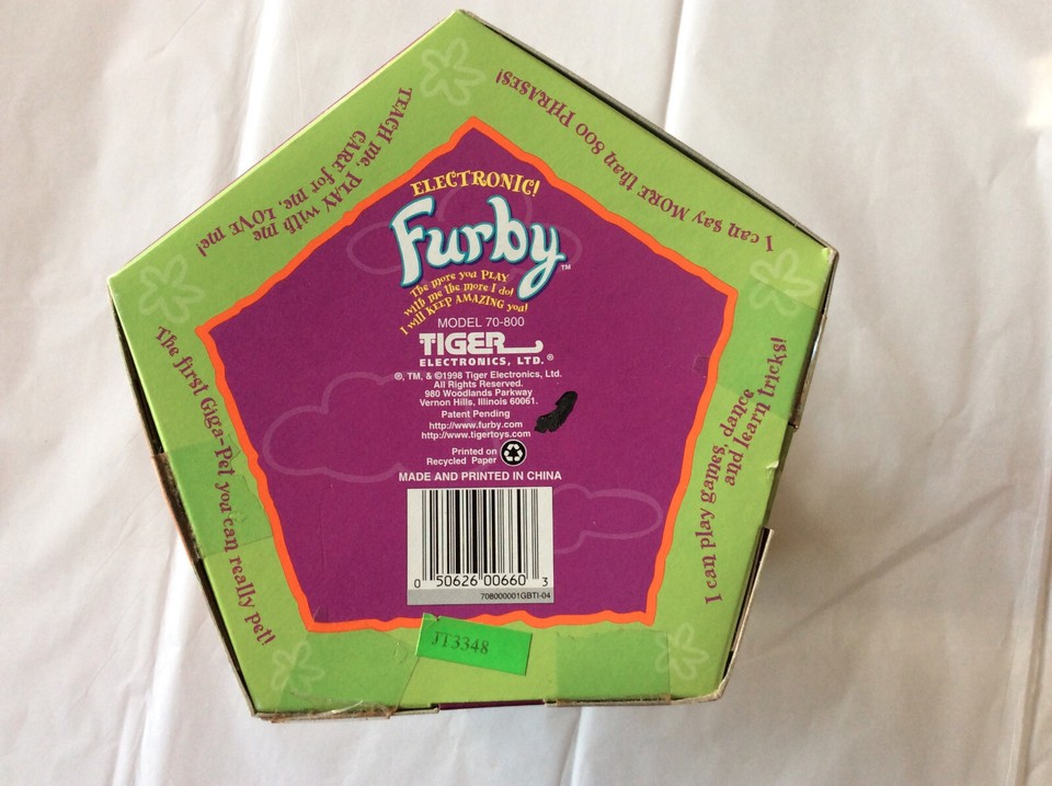 TIGER ELECTRONICS 1998 Edition Original Electronic FURBY Model 70-800 ...