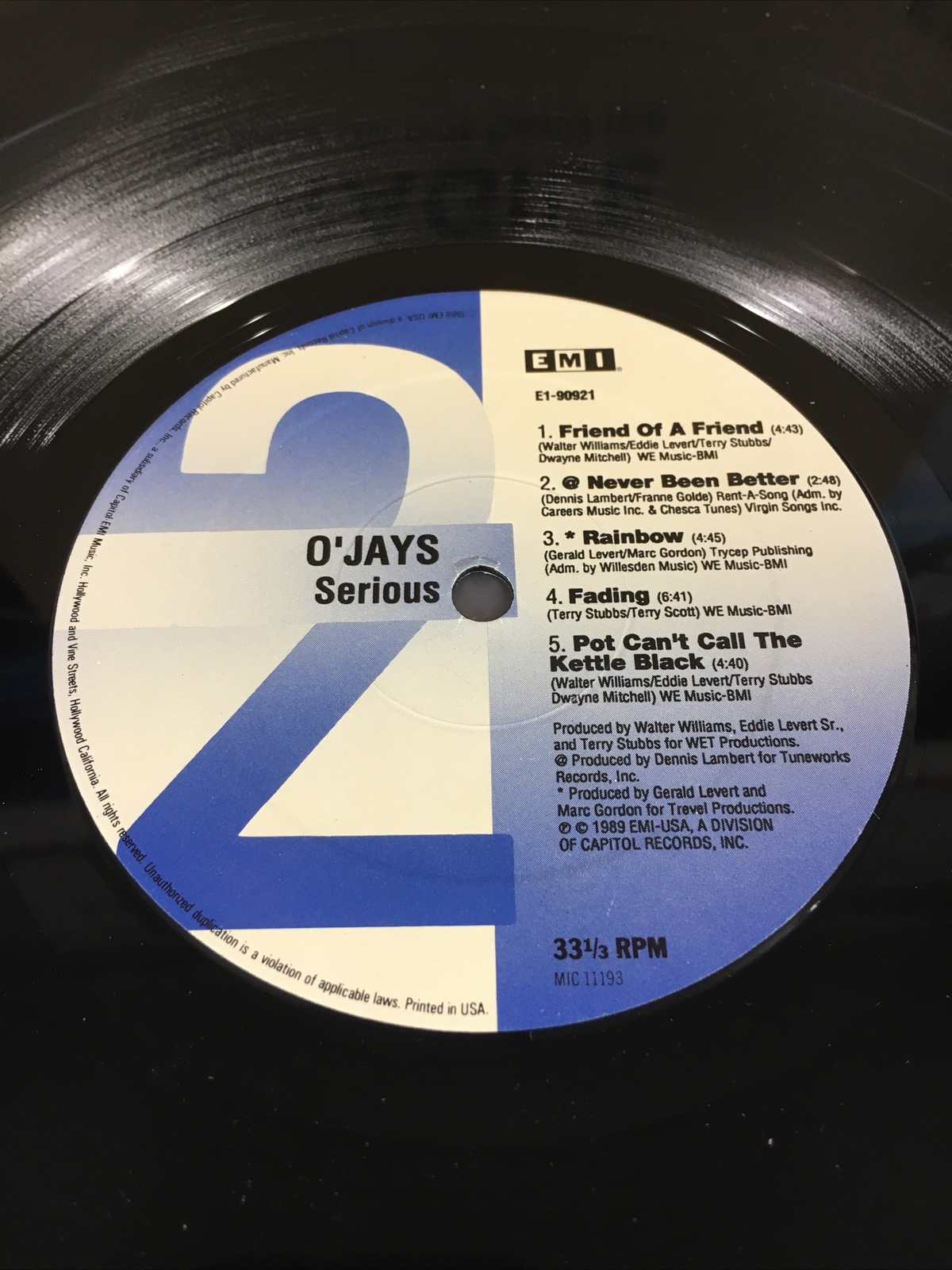 The OJays Serious LP Album Vinyl Record EI-90921 Soul R&B 80's US | eBay