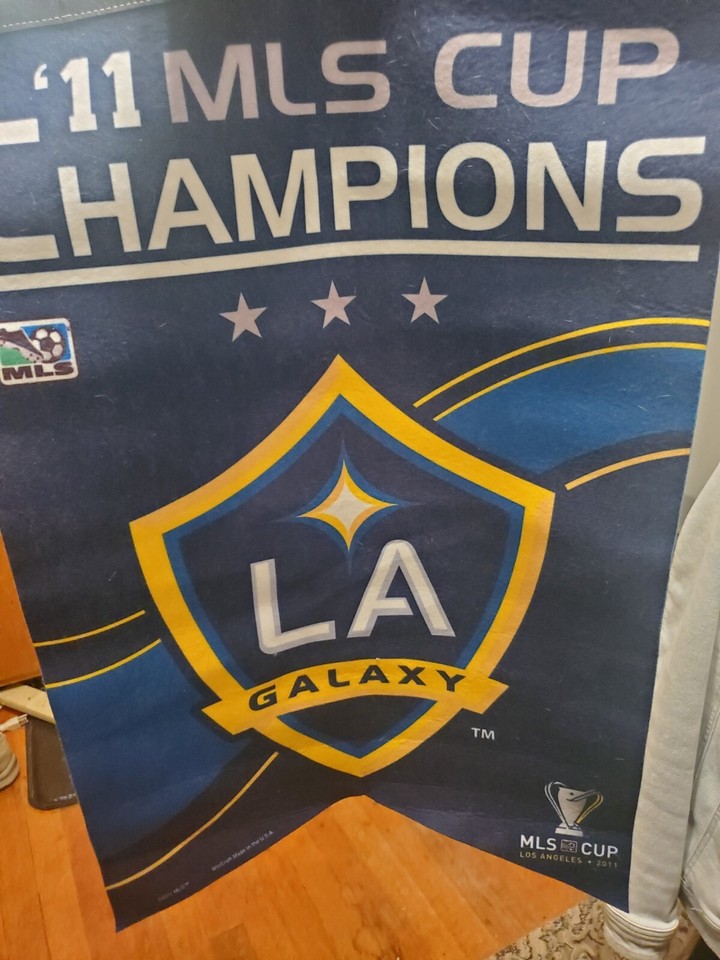 Los Angeles Galaxy Soccer 2011 MLS CHAMPIONS Premium Felt Commemorative ...