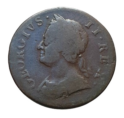 United Kingdom 1754 Coin Farthing George II | eBay