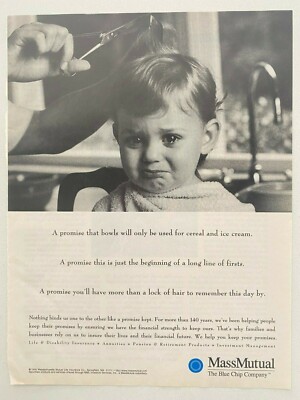 MassMutual The Blue Chip Company Vintage 1996 Print Ad | eBay