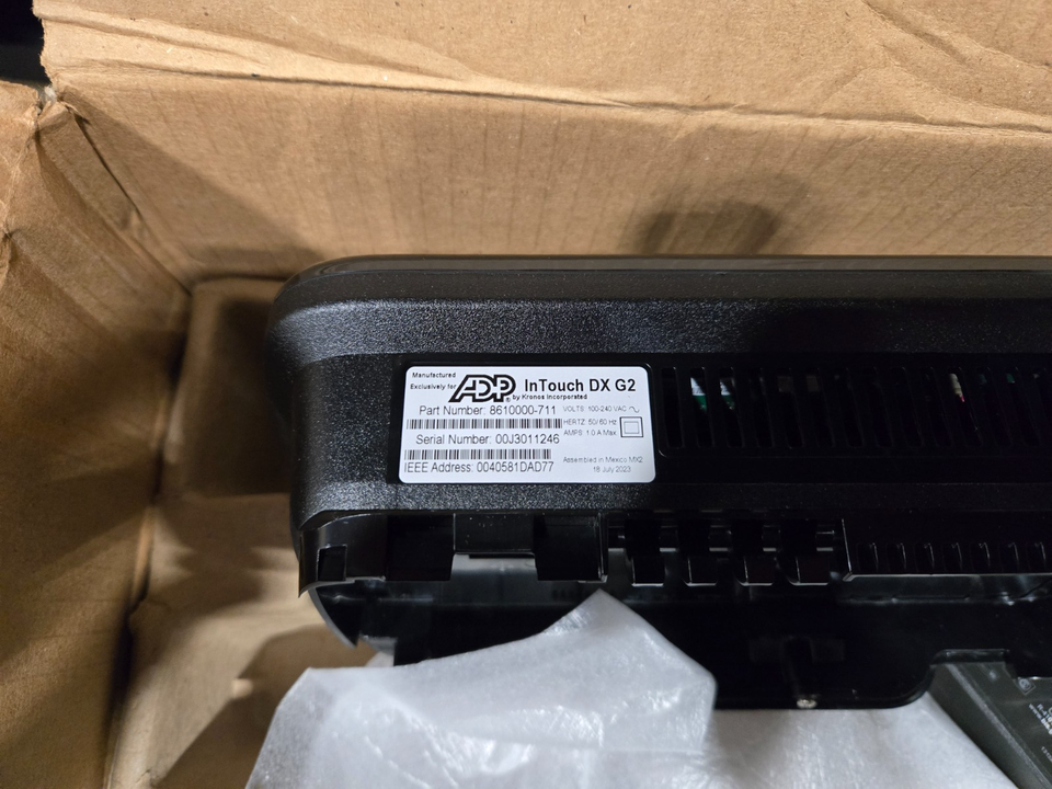ADP Kronos 8610000-711 UKG Intouch DX G2 time clock NEW UKG in touch | eBay