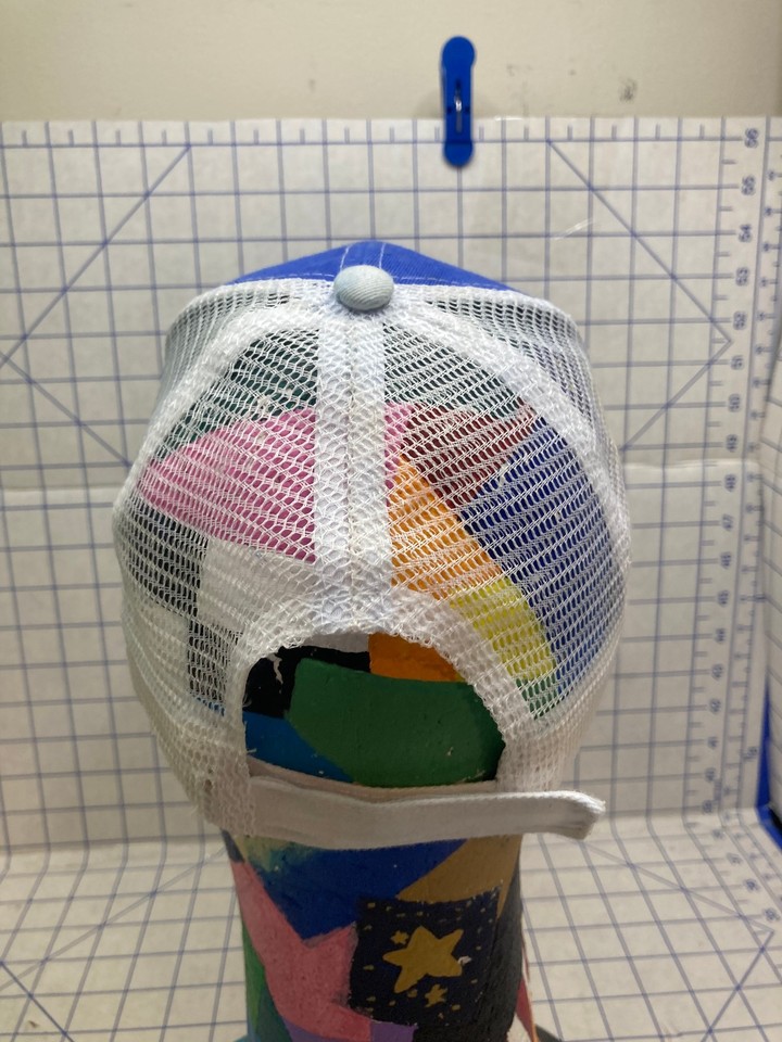 Bullet Bill Nintendo Hat Cap Super Mario Logo Blue White Baseball Mesh ...