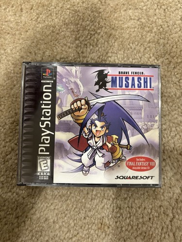 Brave Fencer Musashi PS1 PlayStation 1 (1998) CIB w/ Both Discs Manual ...