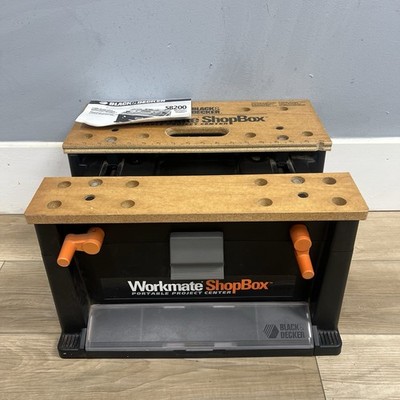 Black & Decker Workmate Shop Box Portable Project Center with Tray & 4 ...