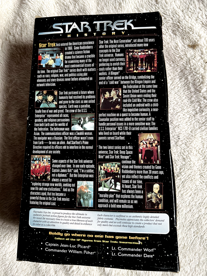 Star Trek Lt Commander Worf Insurrection Collectors Action Figure | eBay