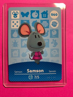 SAMSON 060 Animal Crossing Amiibo Card UNSCANNED MINT NEW Series 1 | eBay