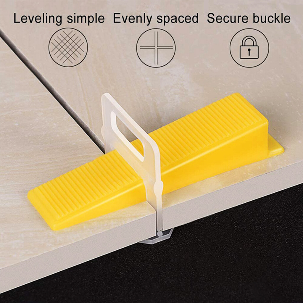 100~8000pcs Tile Leveling Spacer System Tool Clips Flooring 2mm 1.5mm ...