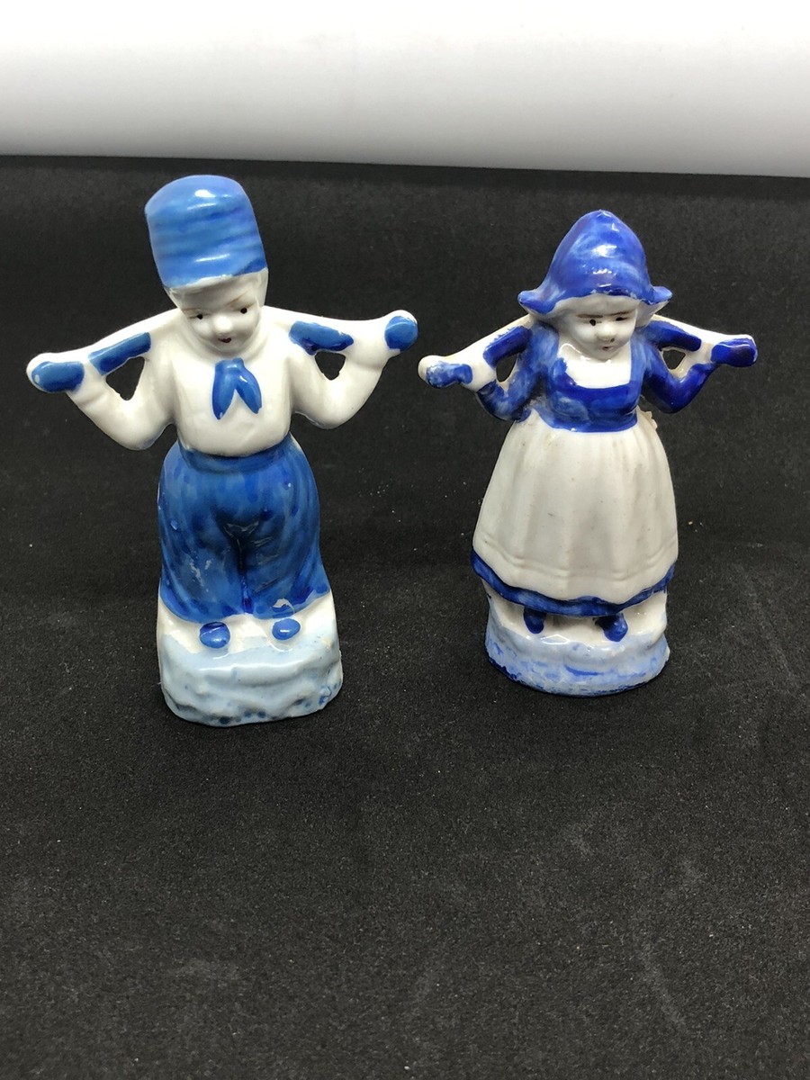 Dutch Blue And White Porcelain Figurines Delft Blue Delftsblauw