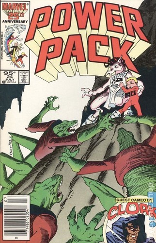 Power Pack Canadian Price Variant #24 VG/FN 5.0 1986 Stock Image Low ...