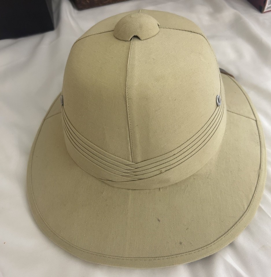 Indian Style Safari Pith Helmet Hat - | eBay