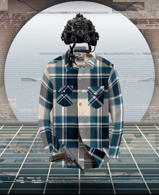 Retro Rifle Great Wave Flannel XXL NIB With Sticker (RARE) | eBay