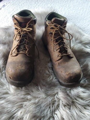 Red Wing 11.5 Brown Safety Toe Men’s Work Boots Shoes Stock #2240 | eBay
