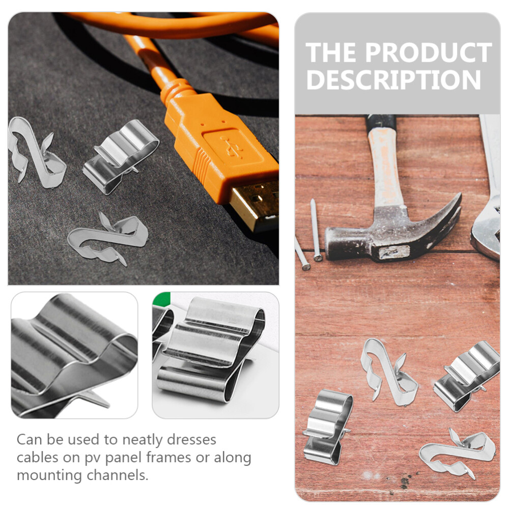 50 Pcs Wire Clamp Trailer Cable Clips Terminal Thread Holder | eBay