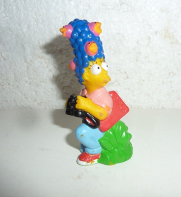 Vintage 1990 Burger King Toy The Simpsons Marge Bird Watching Figure ...