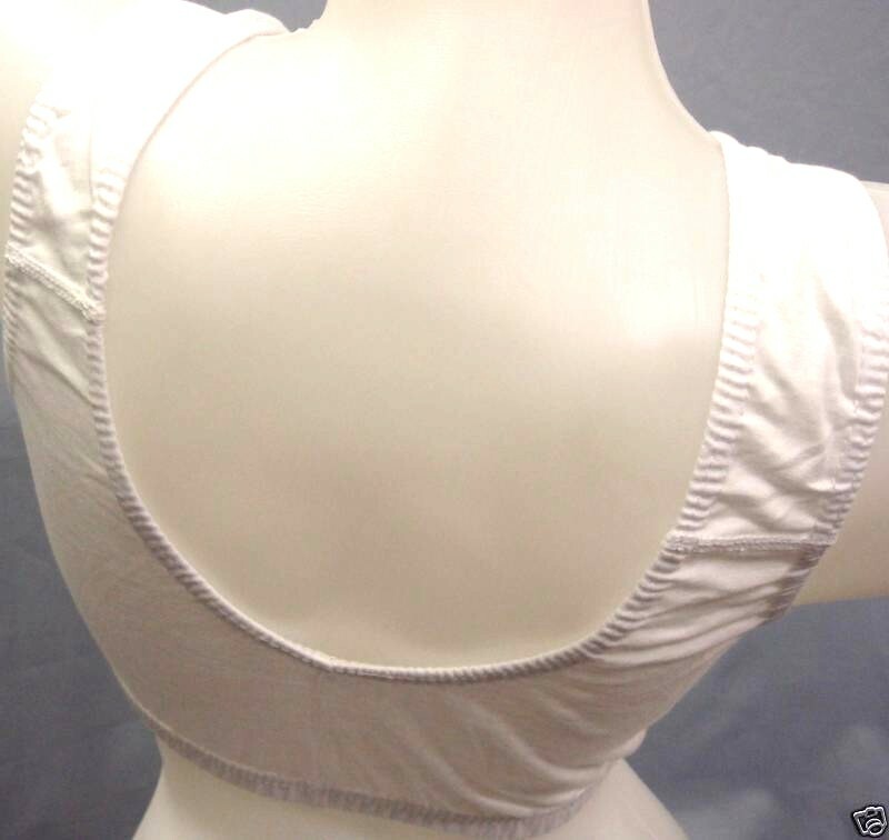 CITY BRAS COMFORT COTTON OVERHEAD CROP TOP WHITE VEST BRAS | eBay UK