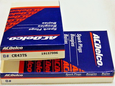 AC Delco Spark Plugs CR43TS BOX SET OF 8 | eBay